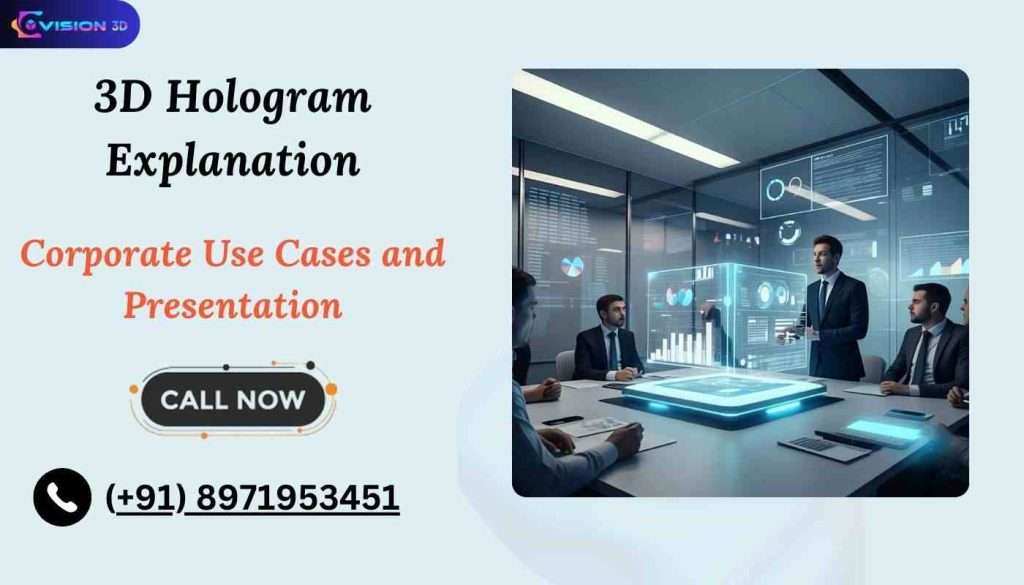 3D Hologram Explanation for Corporate Use and Presentations