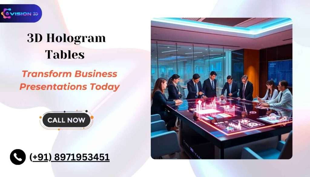 3D Hologram Table Transform Business Presentations Today