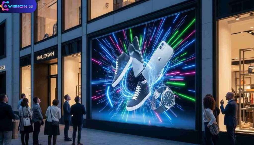 Reinvent Retail Windows Using a 3D Hologram Wall Display