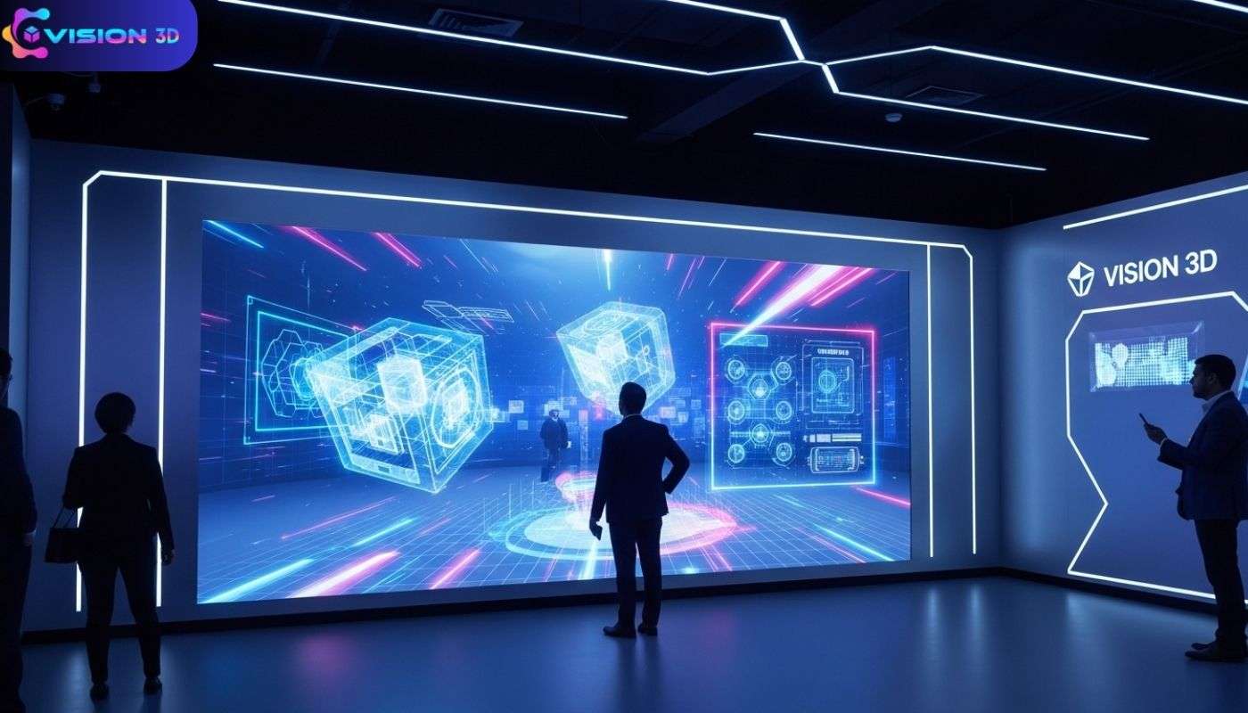 Install a Large-Format Hologram Screen Wall for Your Business.