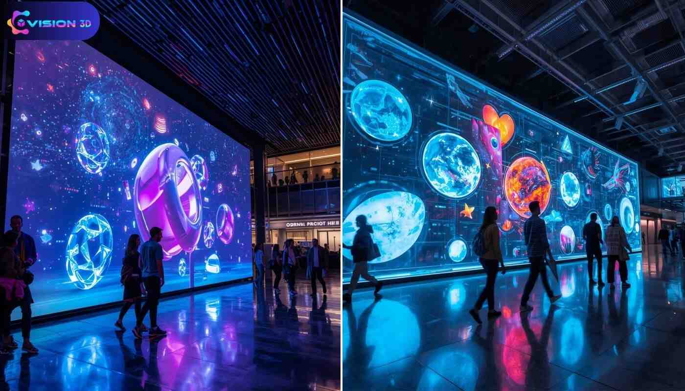 3D Hologram Wall for Public Displays and Experience Zones