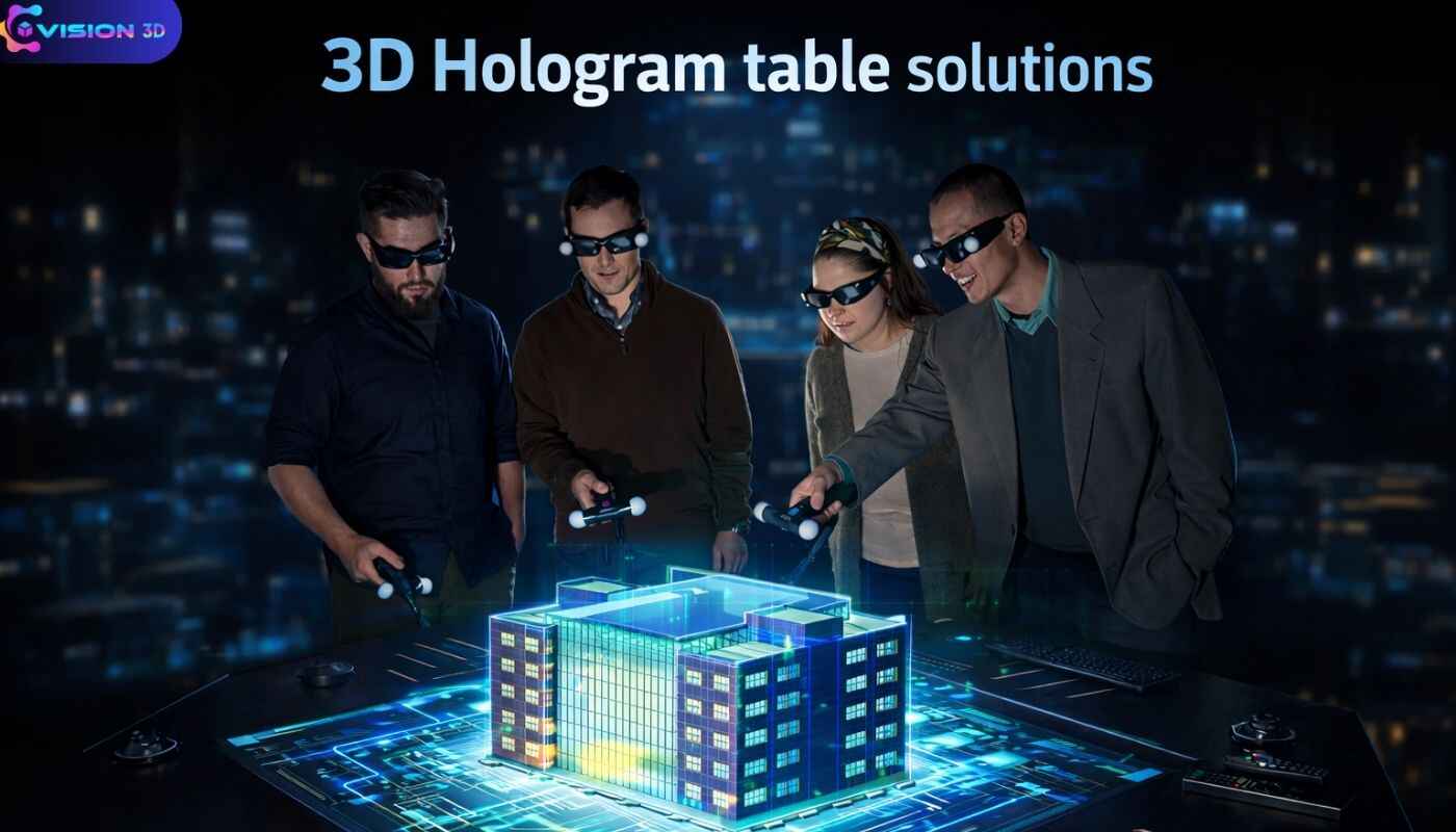 How Vision 3D Delivers End-to-End 3D Hologram Table Solutions?